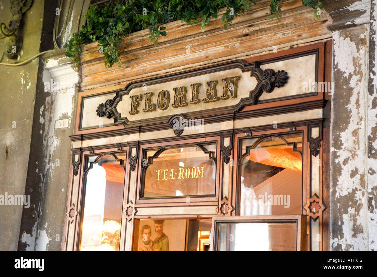 Cafe Florian the historic coffee bar in St Marks Square Venice Italy ...