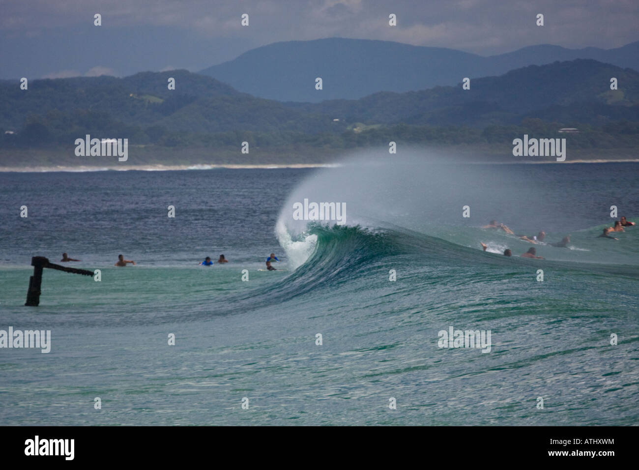 surf at wreck byron bay Stock Photo - Alamy
