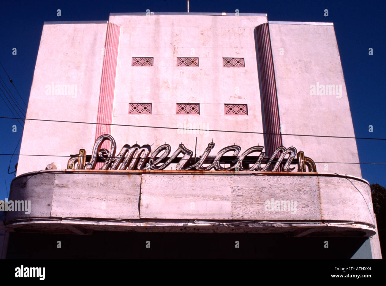 Old cinema building in USA Stock Photo - Alamy