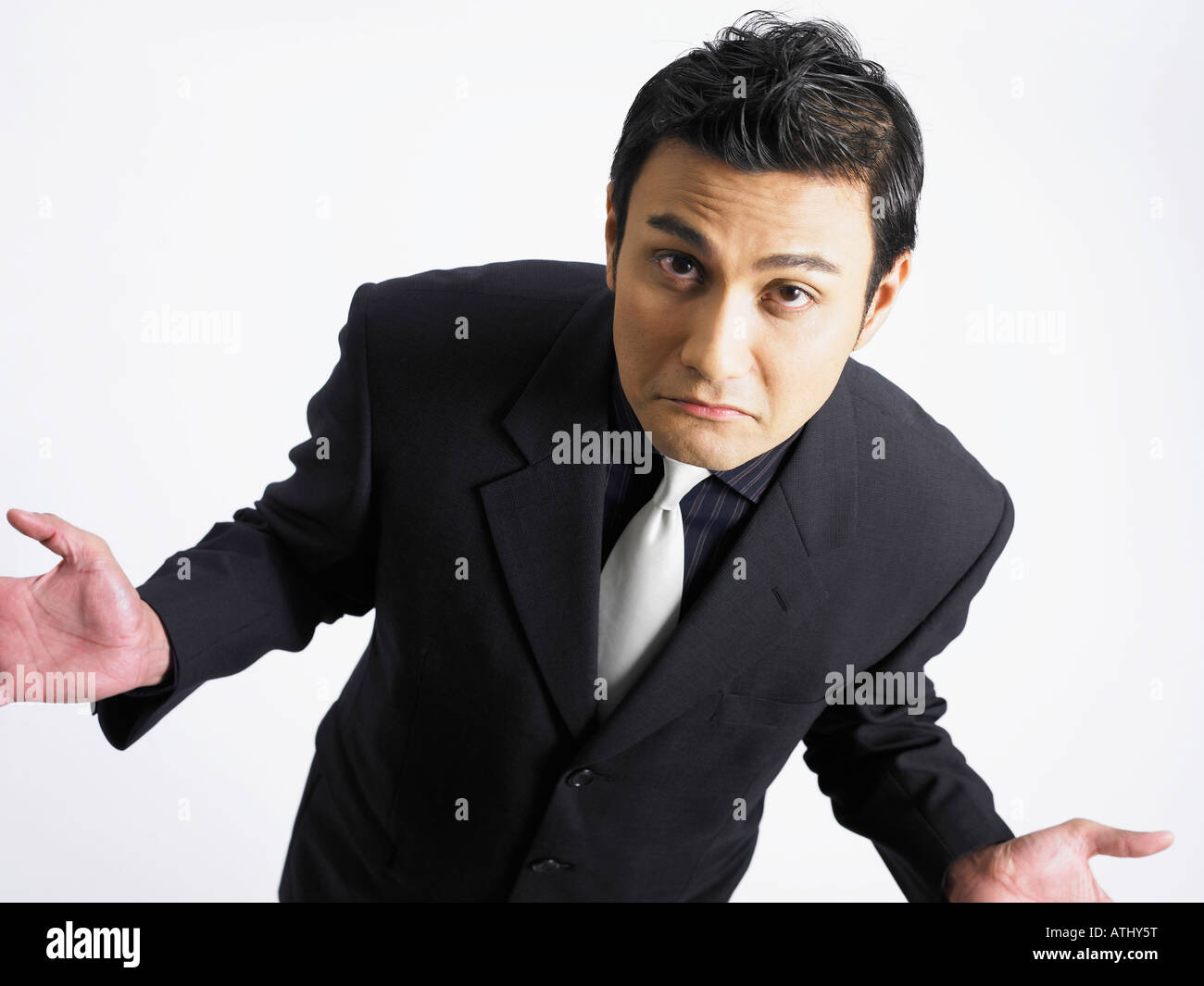 top view of a frustrated businessman Stock Photo - Alamy