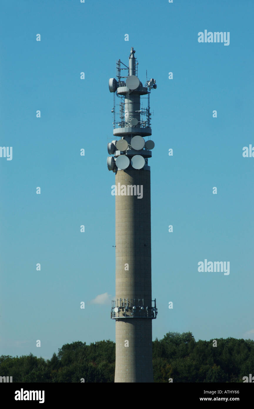 Communications Tower wide Stock Photo - Alamy