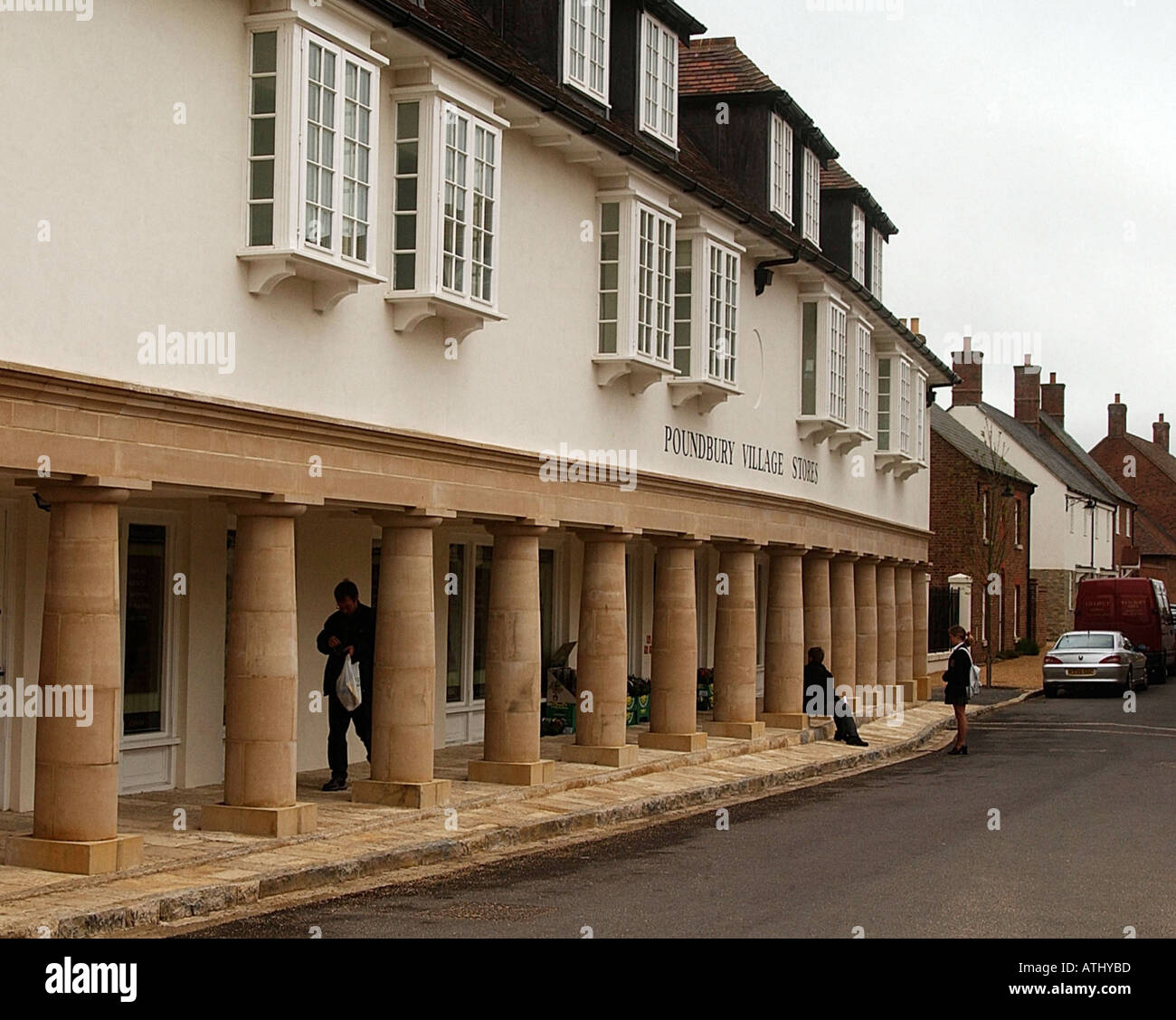 Poundbury village stores hi-res stock photography and images - Alamy