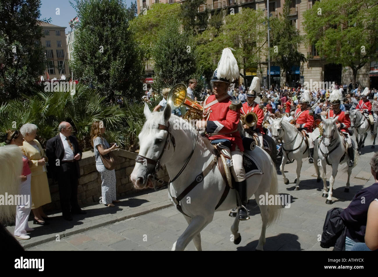 Andalusian folklorical festival in Barcelona Stock Photo - Alamy