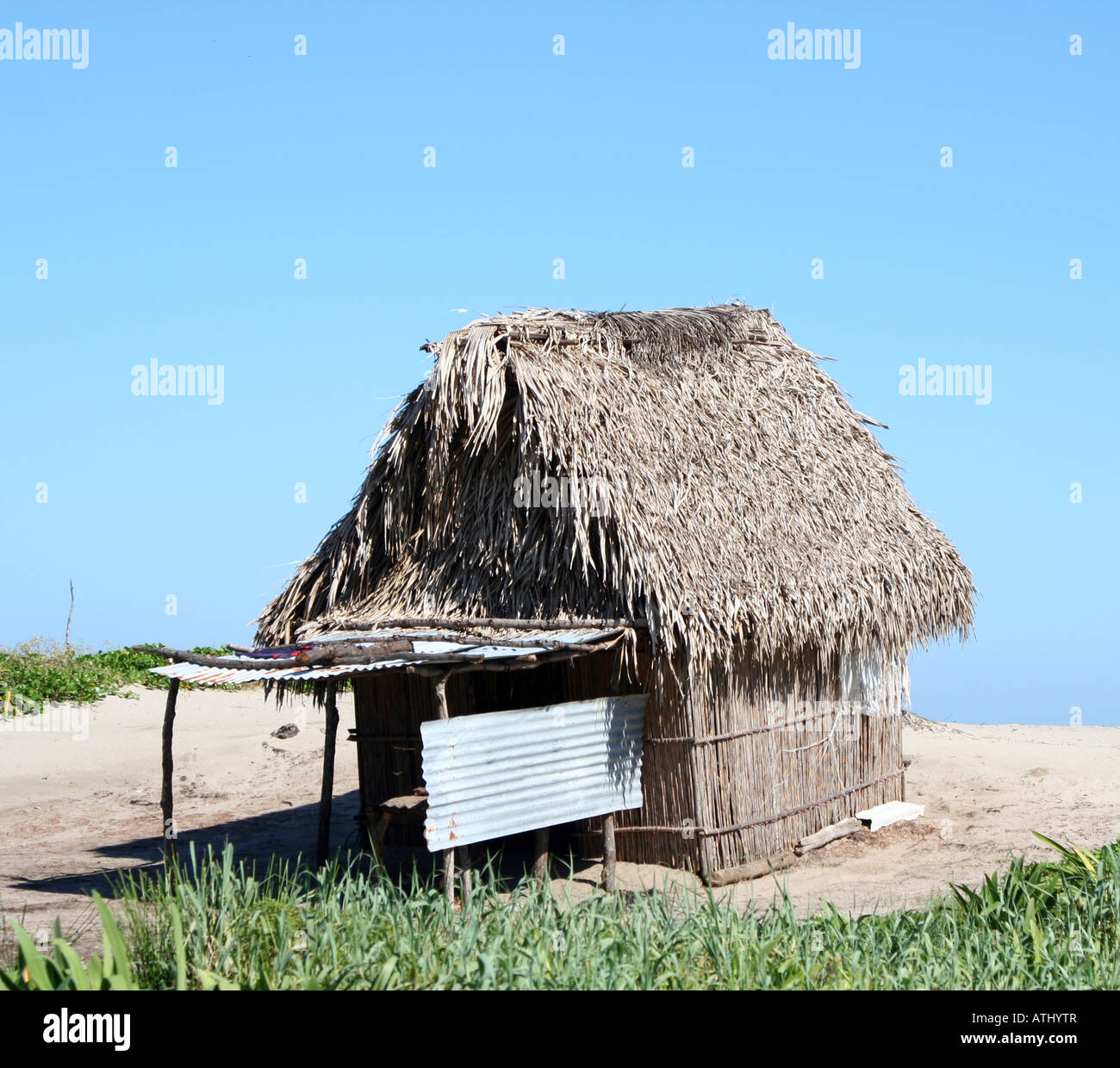 A Garifuna shack in the village of Miami in Parque Nacional Punta Sal ...