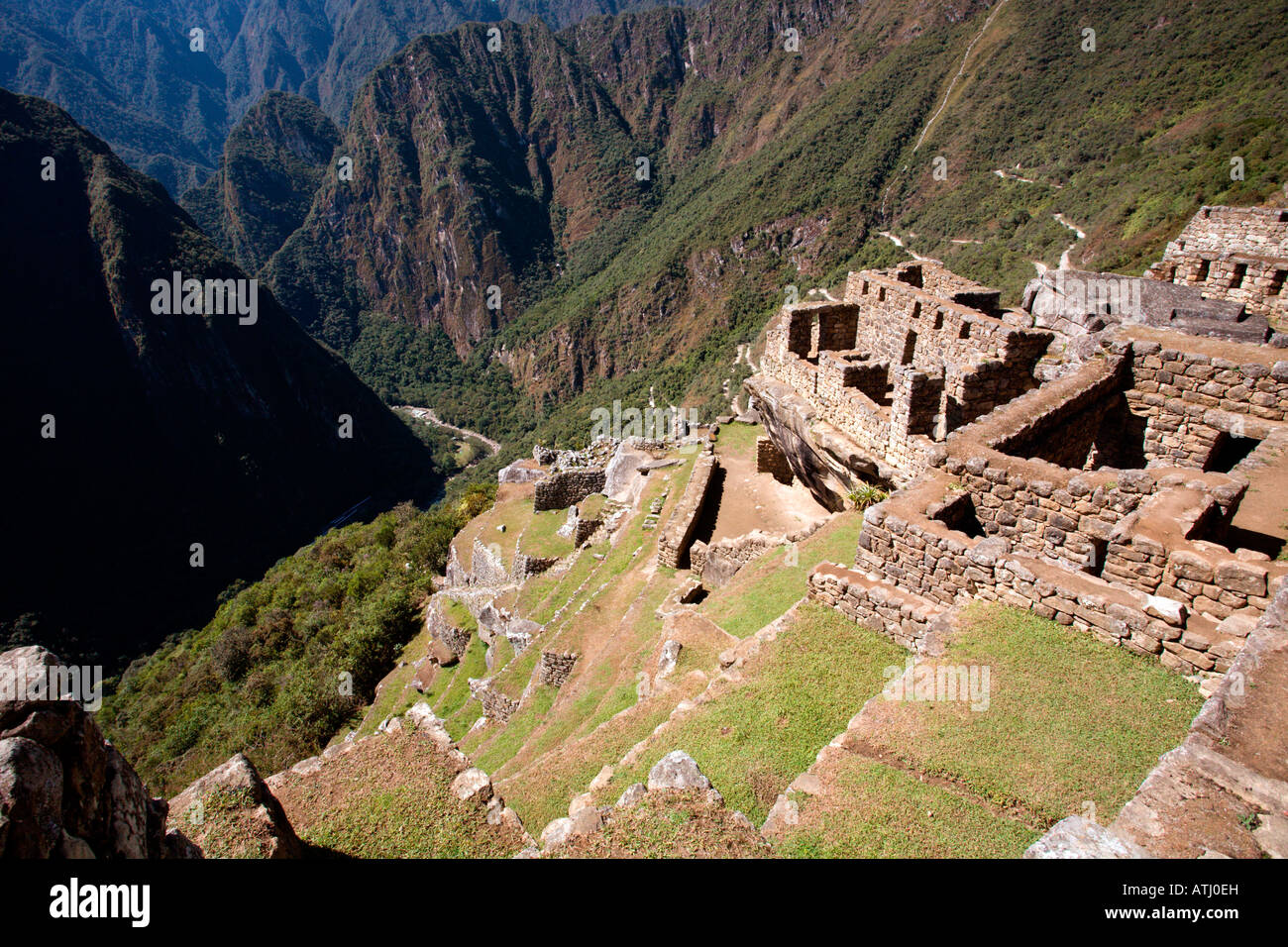 Inca Trail: Machu Picchu Ruins Stock Photo - Alamy