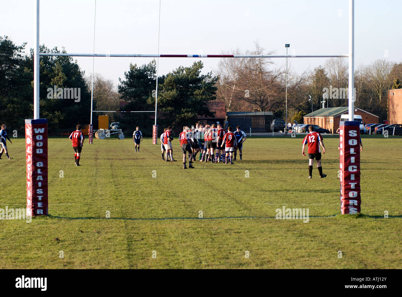 Silhillians Rugby Union pitch, Solihull, England, UK Stock Photo - Alamy
