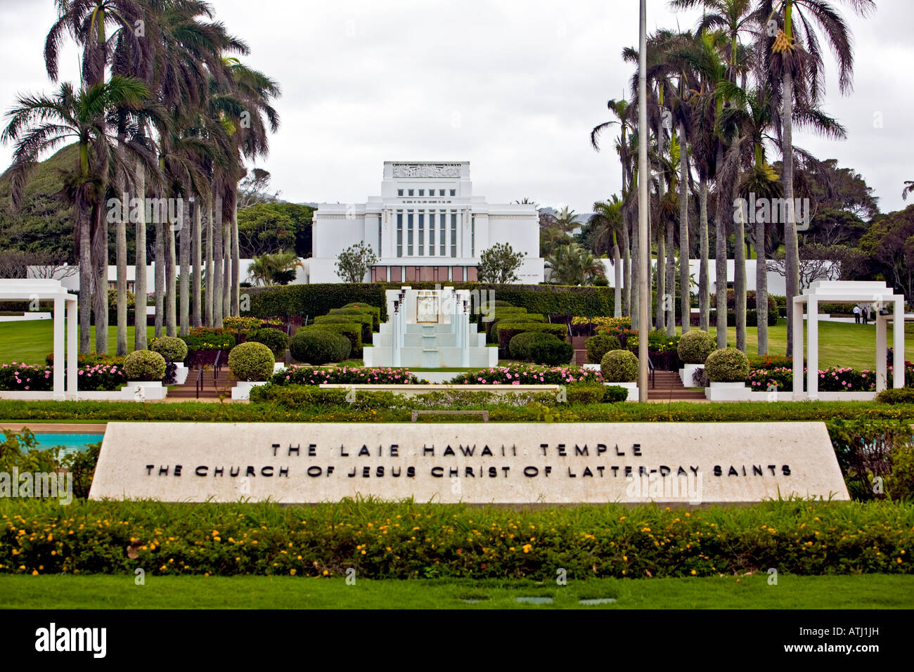 Hawaii LDS Temple Stock Photo - Alamy