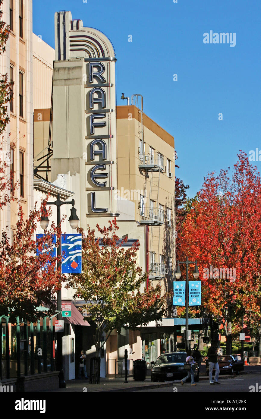 The Rafael Theater is a recognizable icon in downtown San Rafael ...