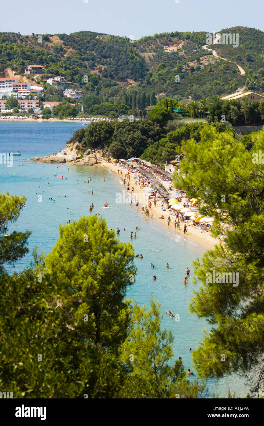 Vromolimnos beach on the Greek island of Skiathos Stock Photo - Alamy