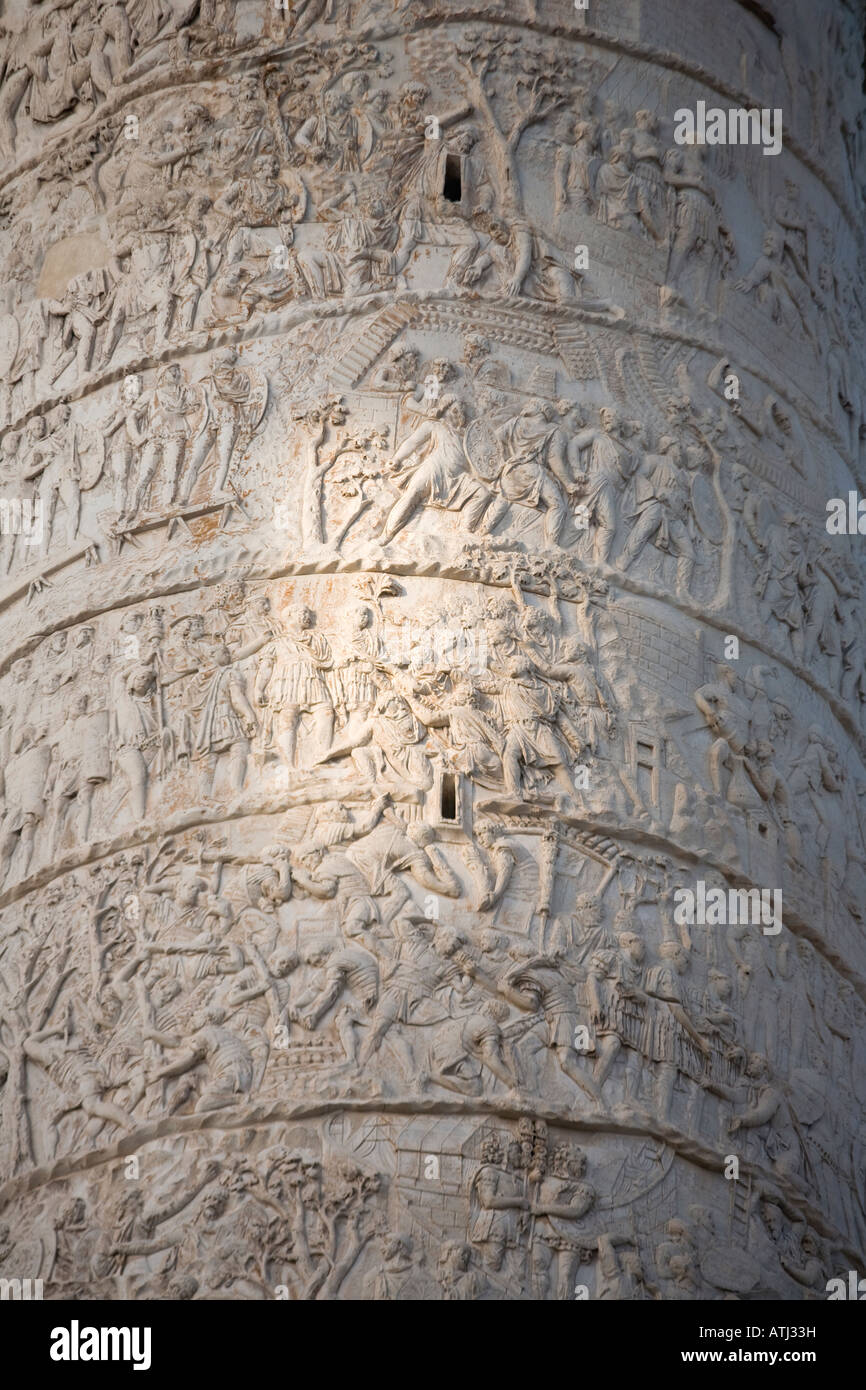 Traian Column Rome Italy Stock Photo - Alamy