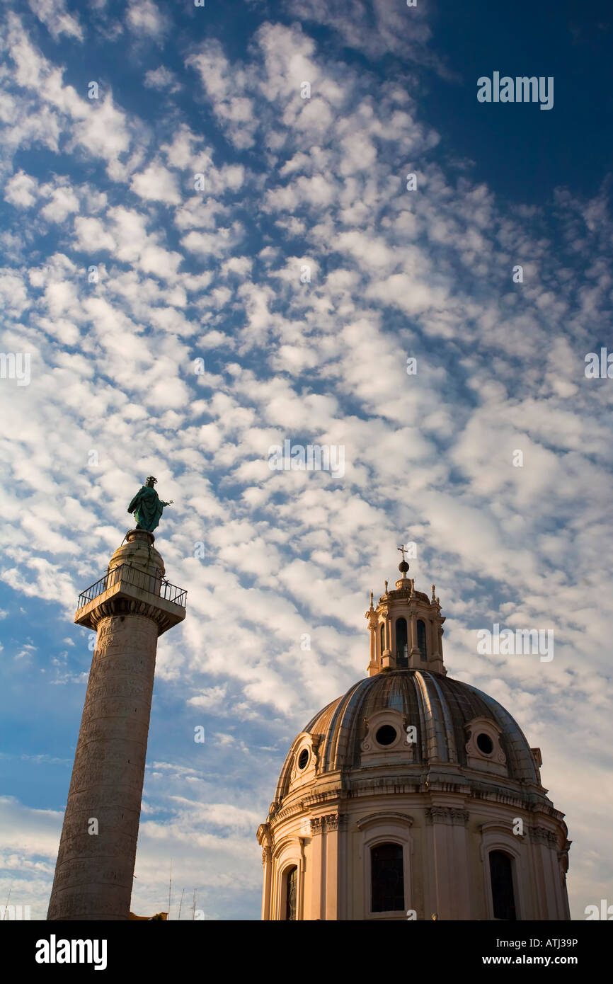 Traian Column Rome Italy Stock Photo - Alamy