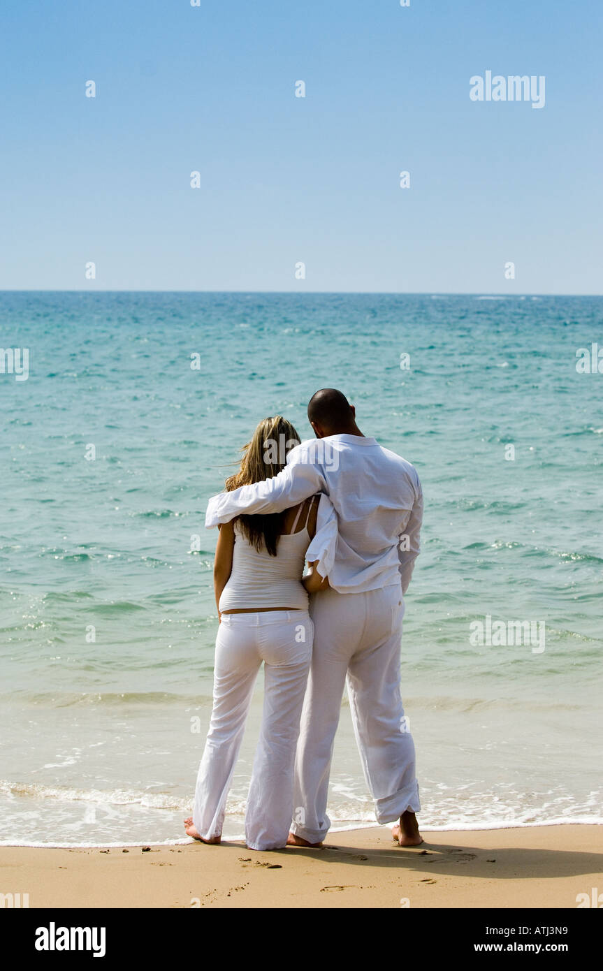 couple by the seaside Stock Photo - Alamy