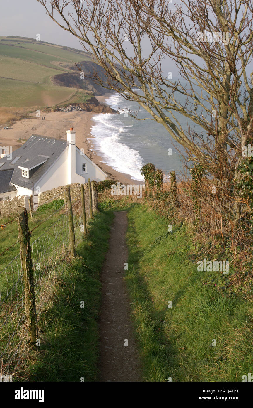 England coastal path storm hi-res stock photography and images - Alamy