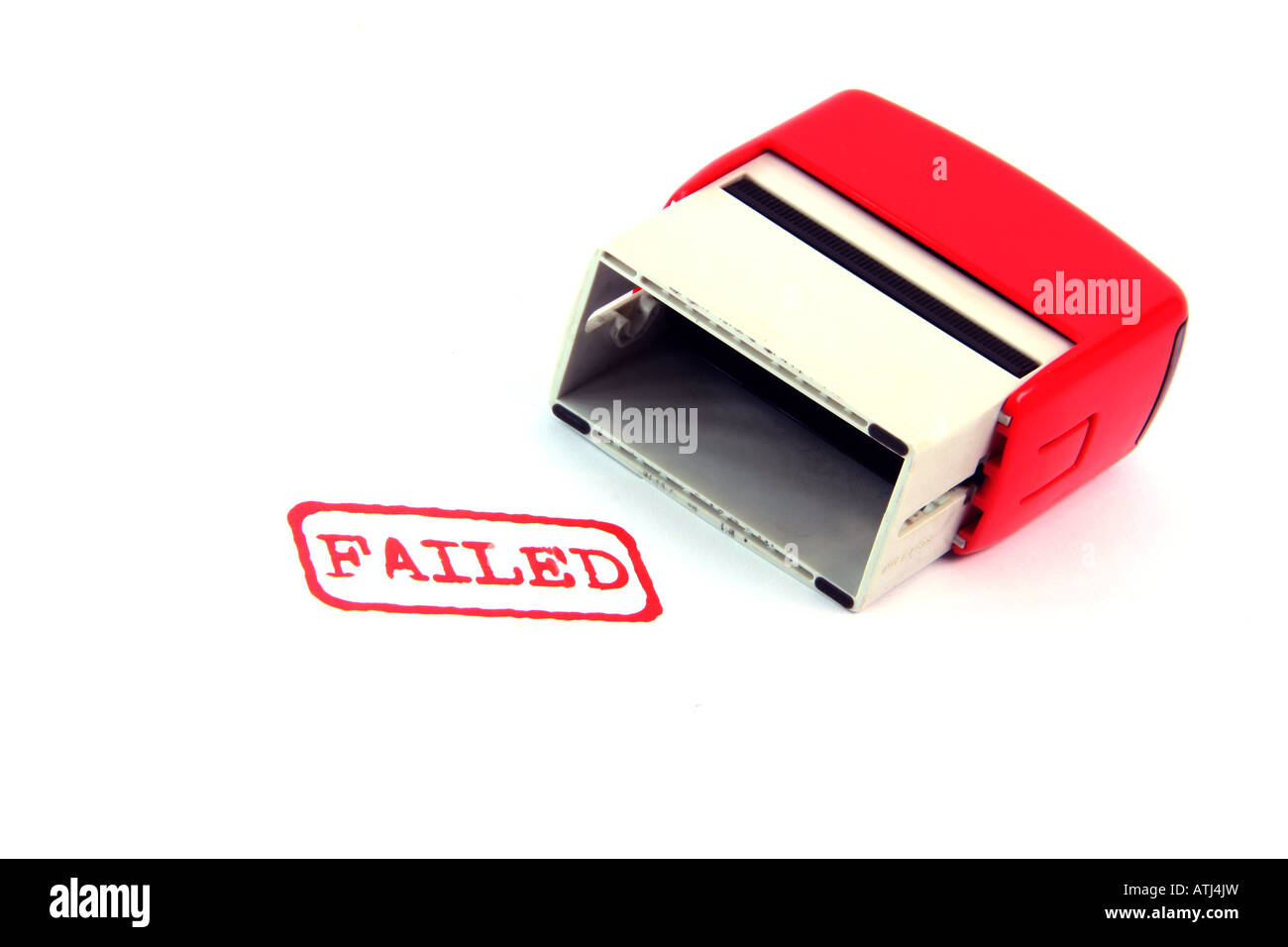 failed rubber stamp isolated on white background business concepts ...