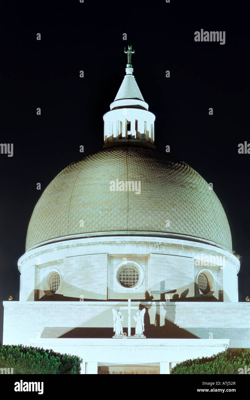 Rome, Italy. Dome of Saint Peter and Paul in the EUR district, Rome ...