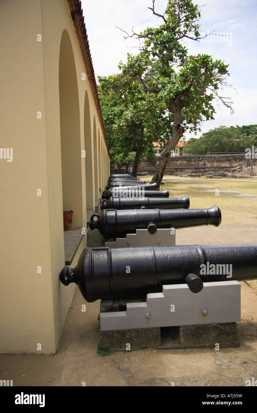 A row of cannons at Fort Jesus Mombasa Kenya Africa Stock Photo - Alamy