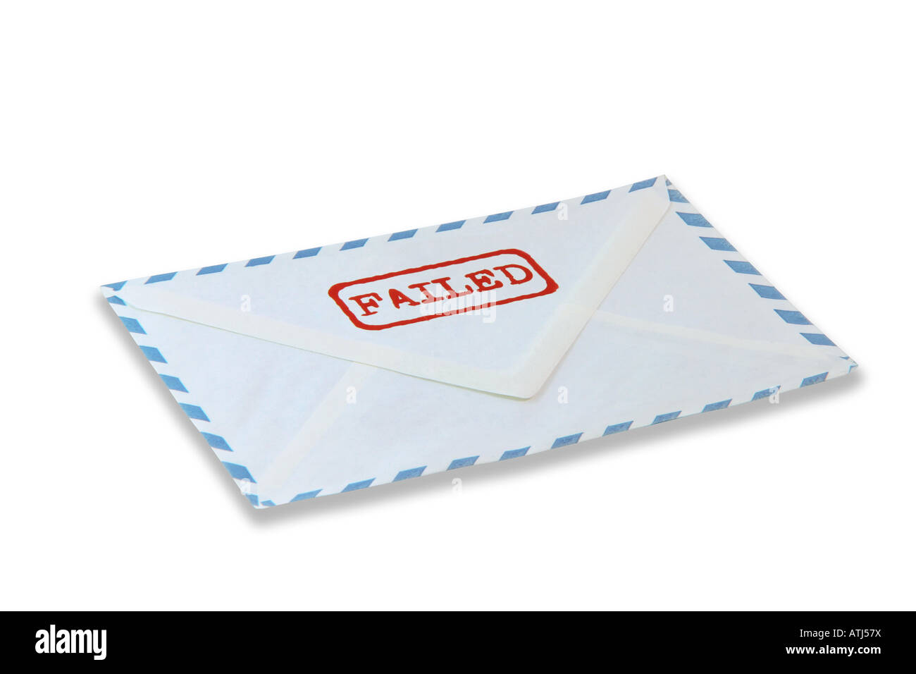 failed mail message isolated on white background business concepts with ...