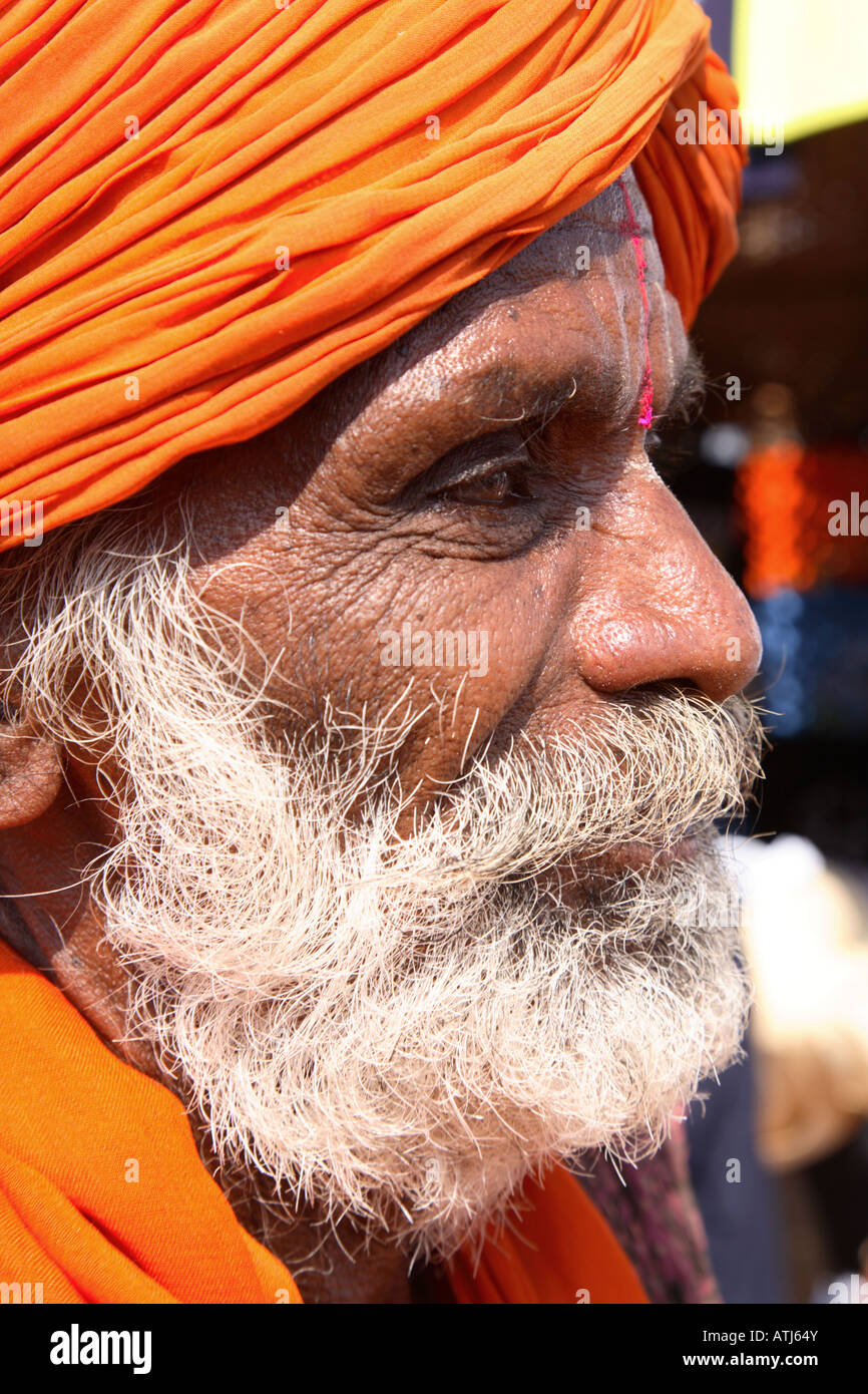 Photograph of an old man in Goa India Stock Photo - Alamy