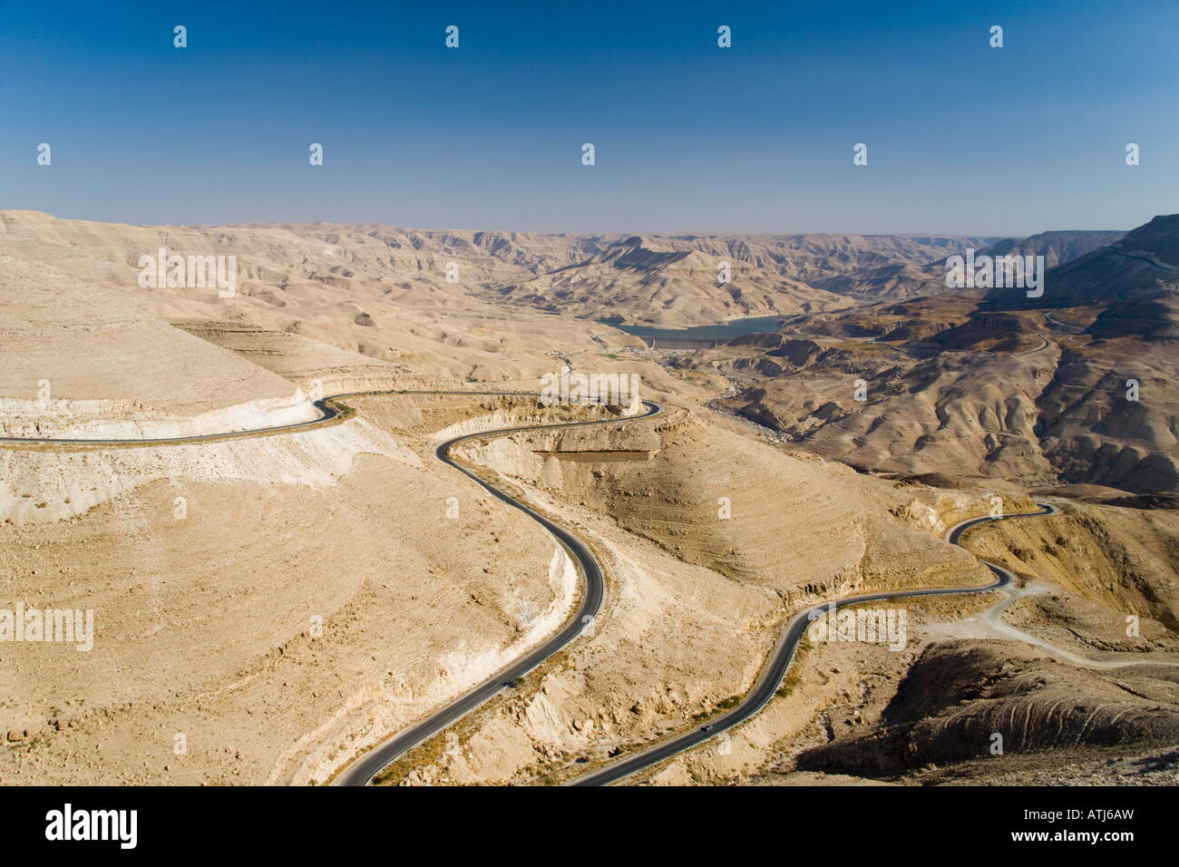 Switchback Road, Jordan Stock Photo - Alamy