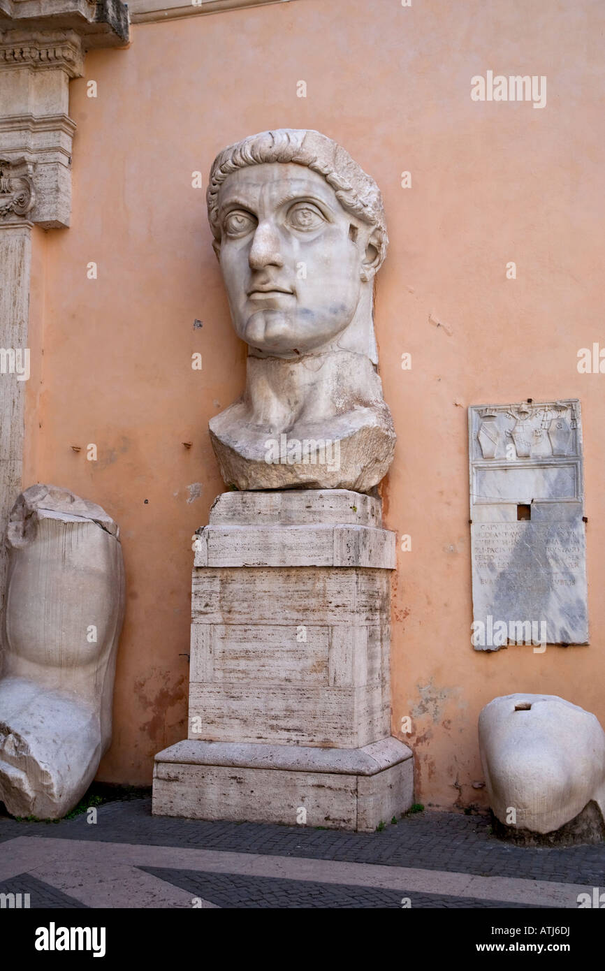 Statue of Constantine Palazzo dei Conservatori Capitoline Museums Rome ...