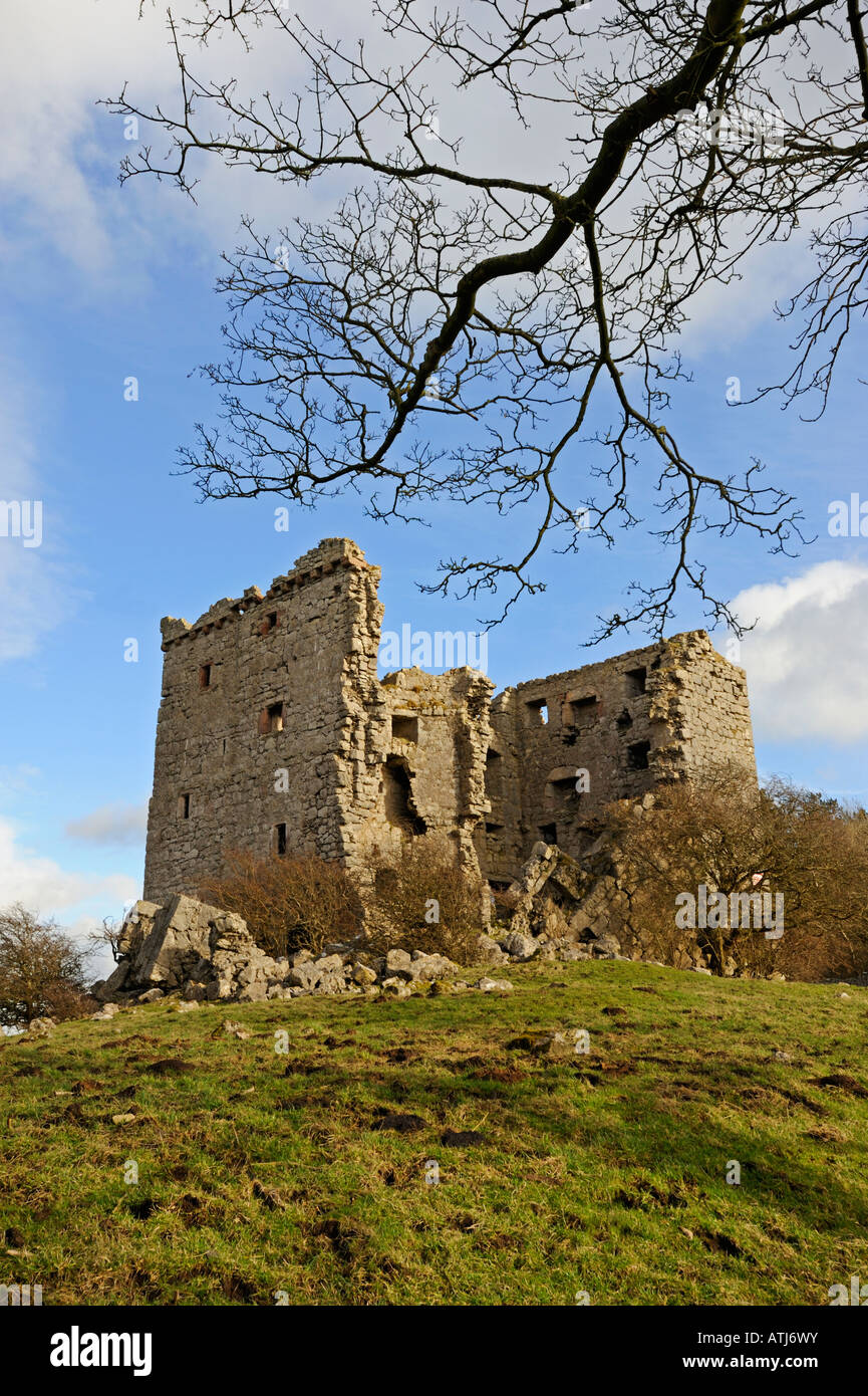 Arnside Tower, 13th.-14th. Century pele tower. Arnside, Cumbria ...