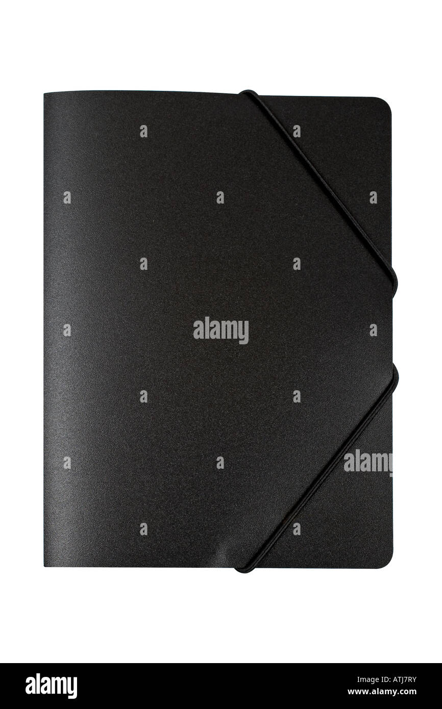 Black folder isolated on white background With clipping path included ...