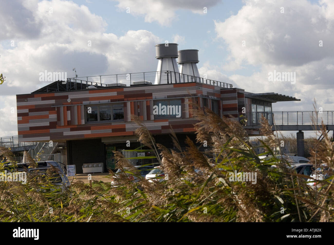 Rainham Marshes RSPB bird reserve located east of London at Rainham ...