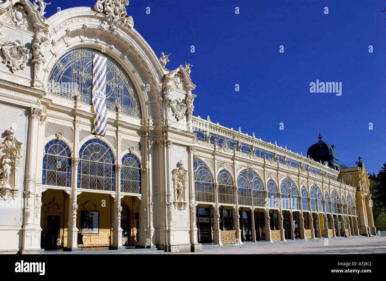 The Spa Colonnade in Mariánské Lázně, Czech Republic Stock Photo - Alamy