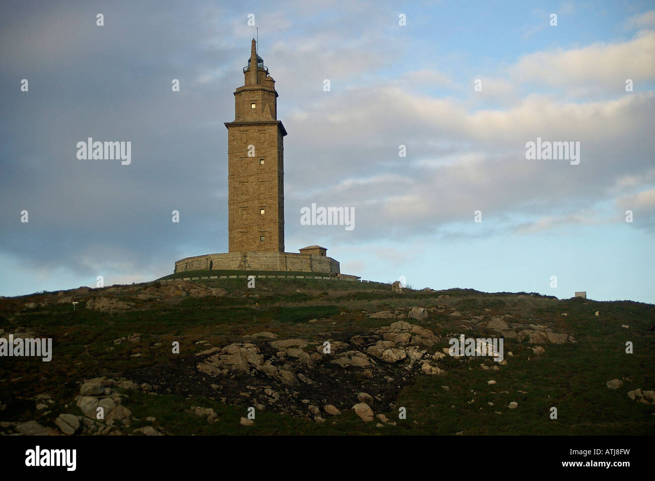 Roman lighthouse hercules, sight of a monument of tourist interest ...
