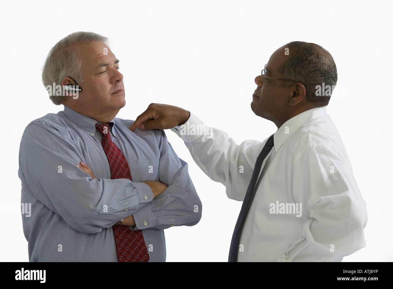 Side profile two men arguing hi-res stock photography and images - Alamy