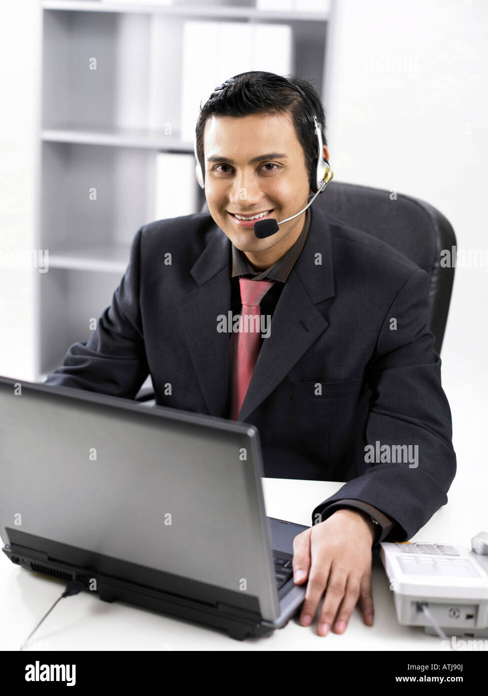 businessman using laptop Stock Photo - Alamy
