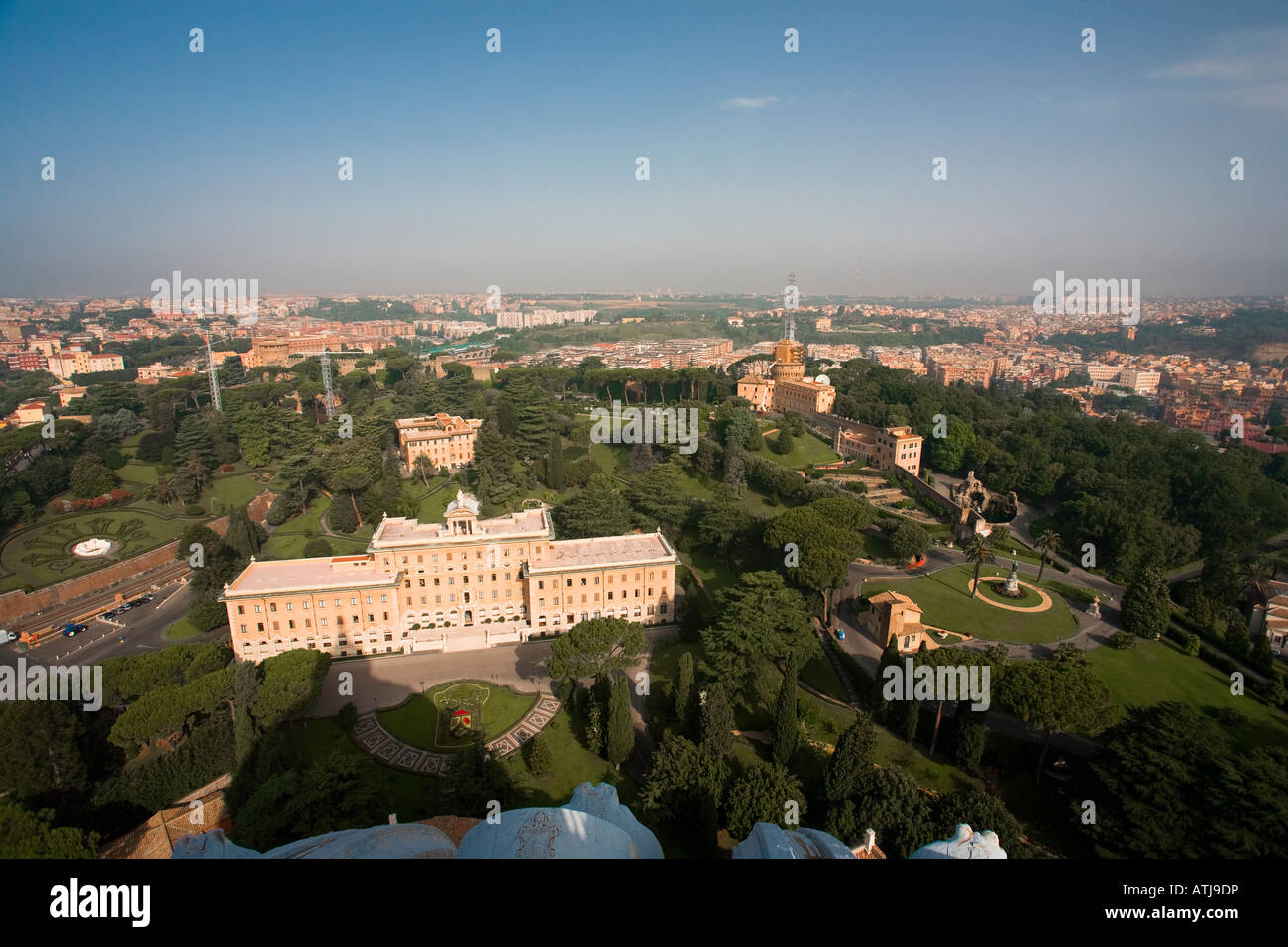 View from St Peter s Basilica dome Rome Italy Stock Photo - Alamy