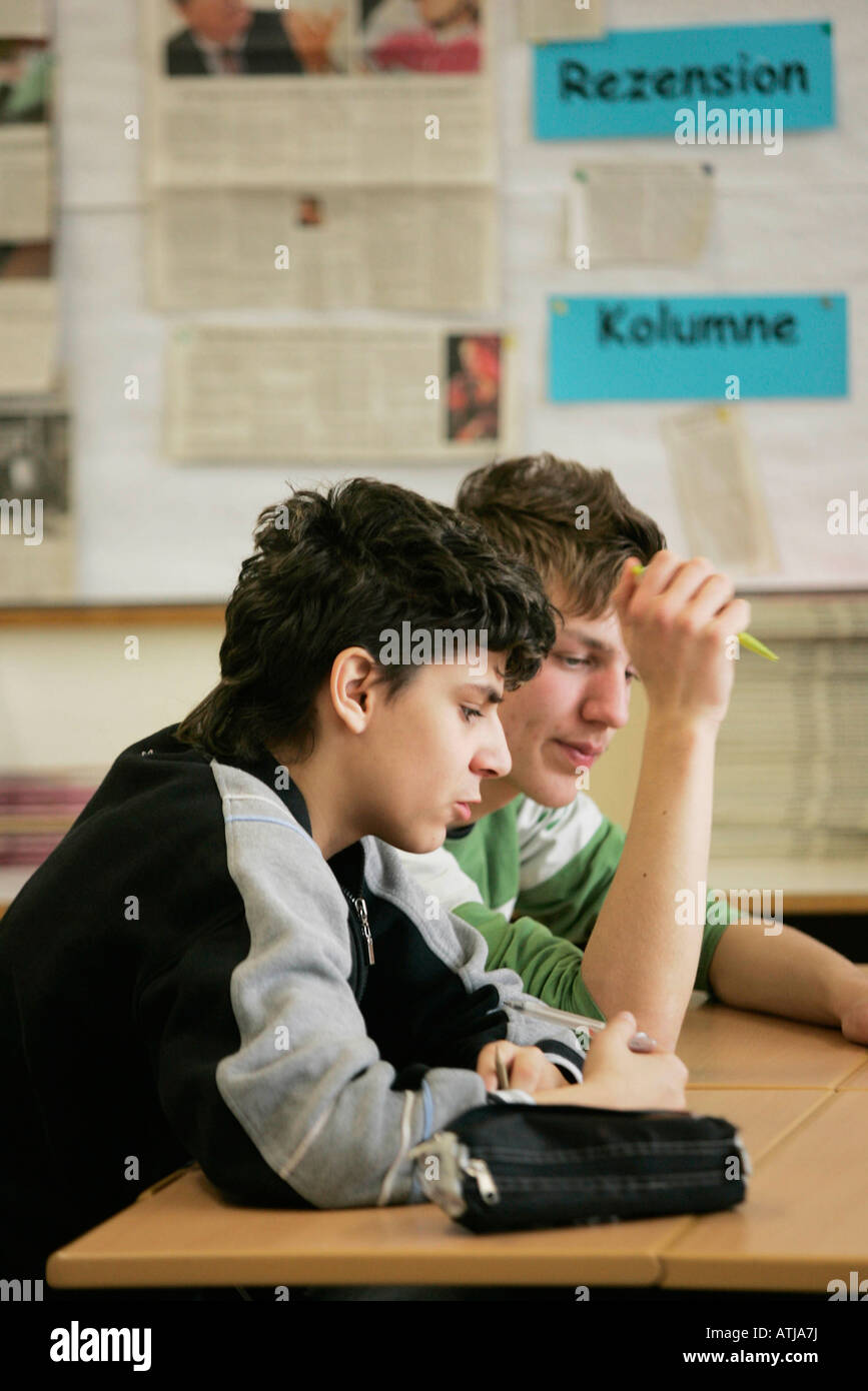 Pupils in german school hi-res stock photography and images - Alamy