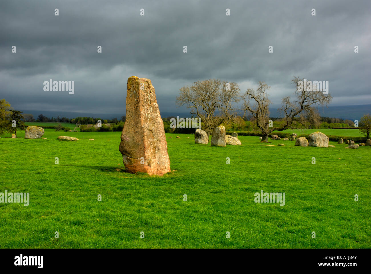 Long Meg and her Daughters: stone circle, Little Salkeld, near Penrith ...