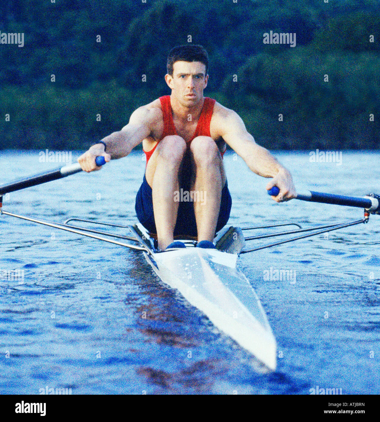 Rowing man hi-res stock photography and images - Alamy