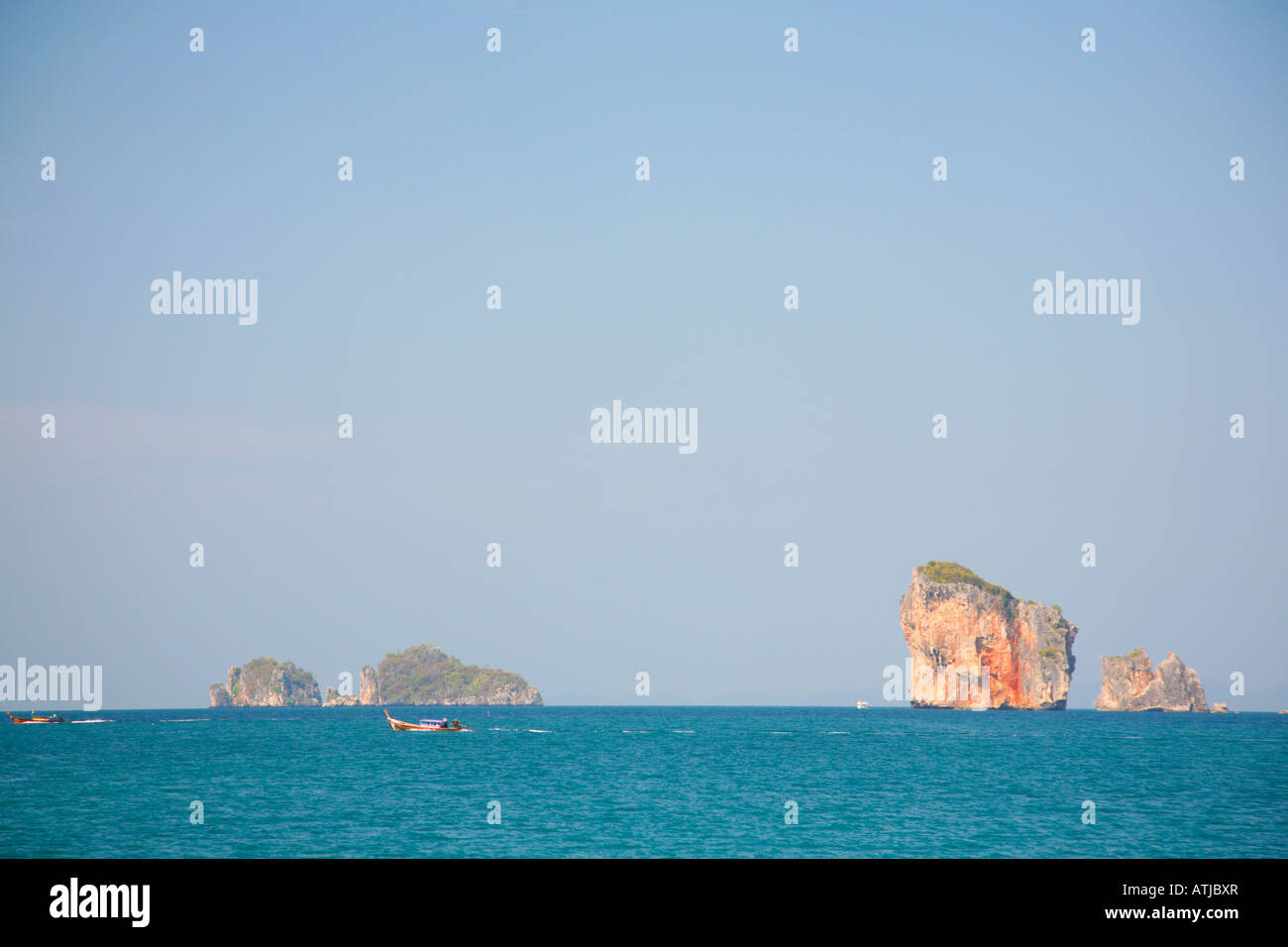 Rock formation island in Andaman Sea, Thai coast, Straights of Malacca ...