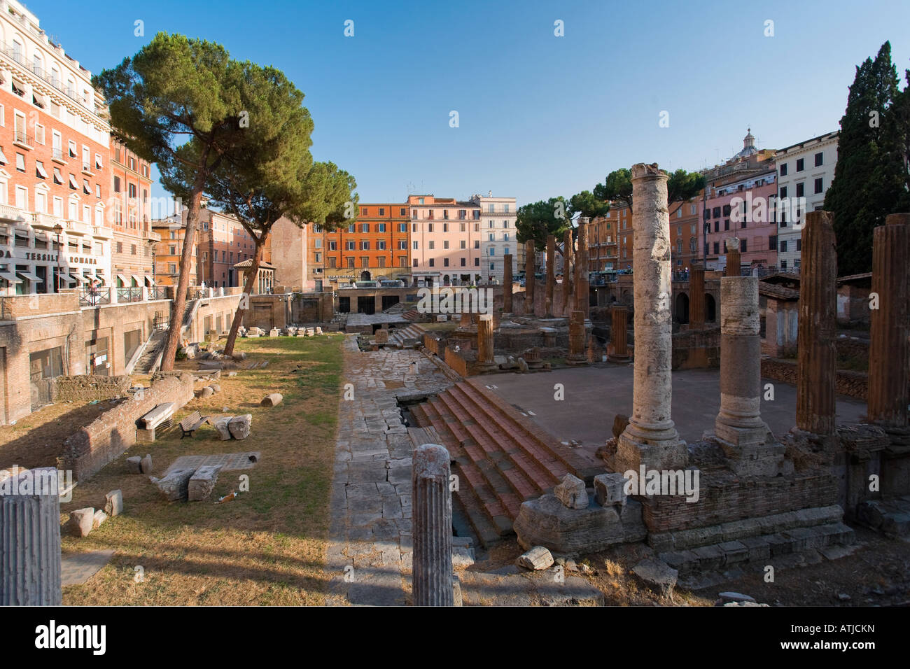 Largo di Torre Argentina and Ruins of Area Sacra Rome Italy Stock Photo ...