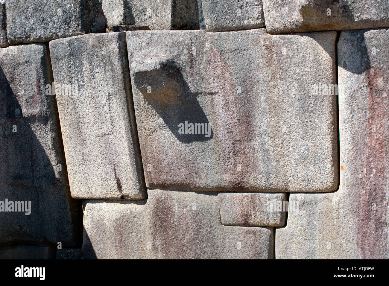 Machu Picchu: Inca Ruins: Stone Wall Stock Photo - Alamy