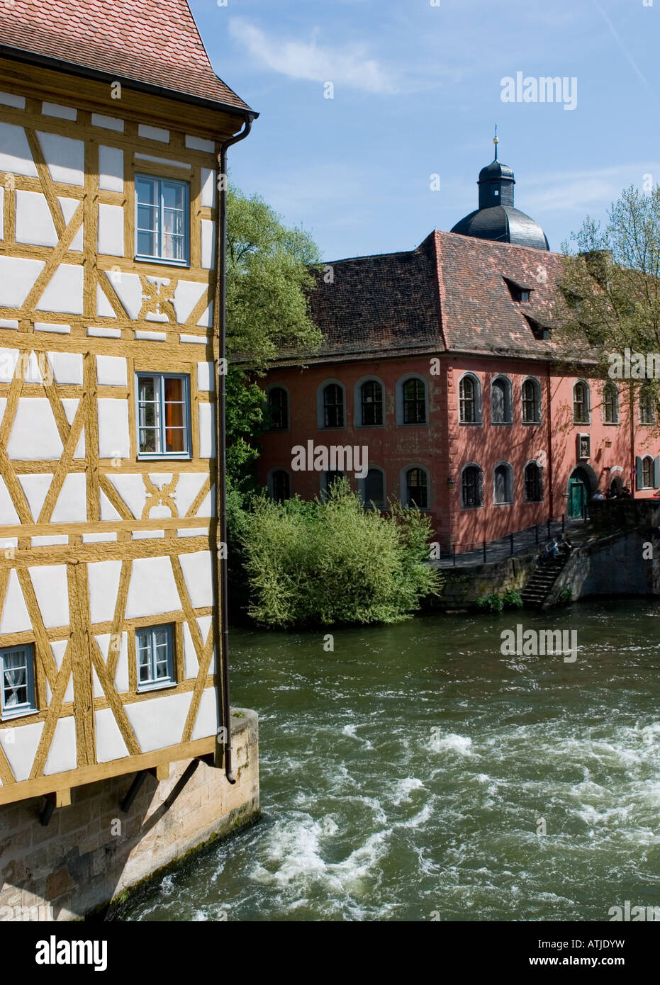 Old Town Hall and Regnitz River, Bamberg, Germany Stock Photo - Alamy