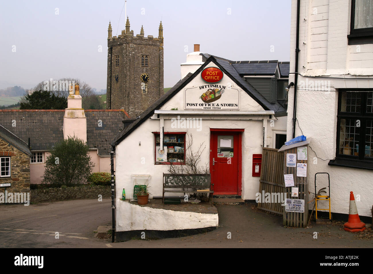 Post Office Dittisham Devon England Stock Photo - Alamy
