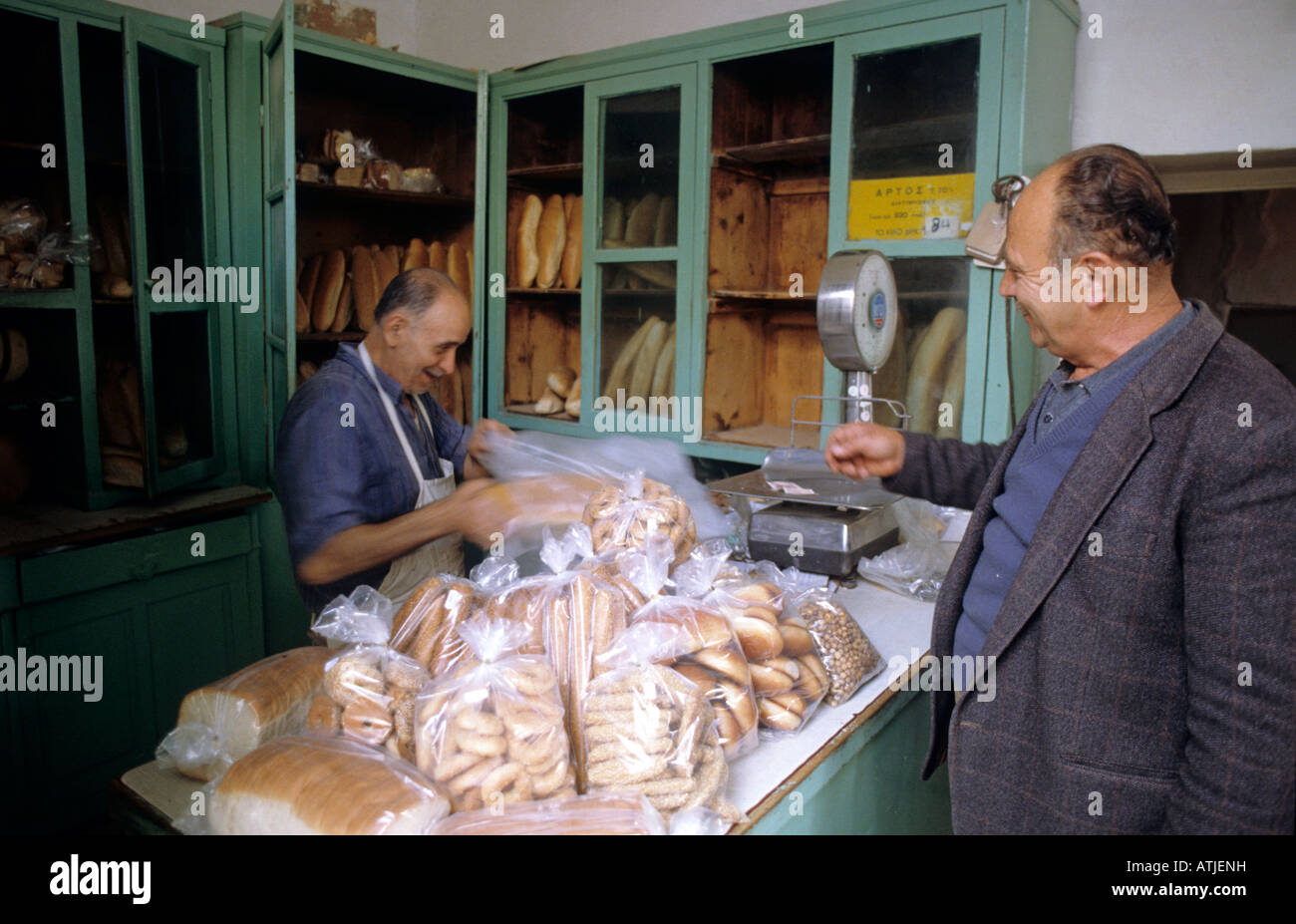 Greece crete bakery bread hi-res stock photography and images - Alamy