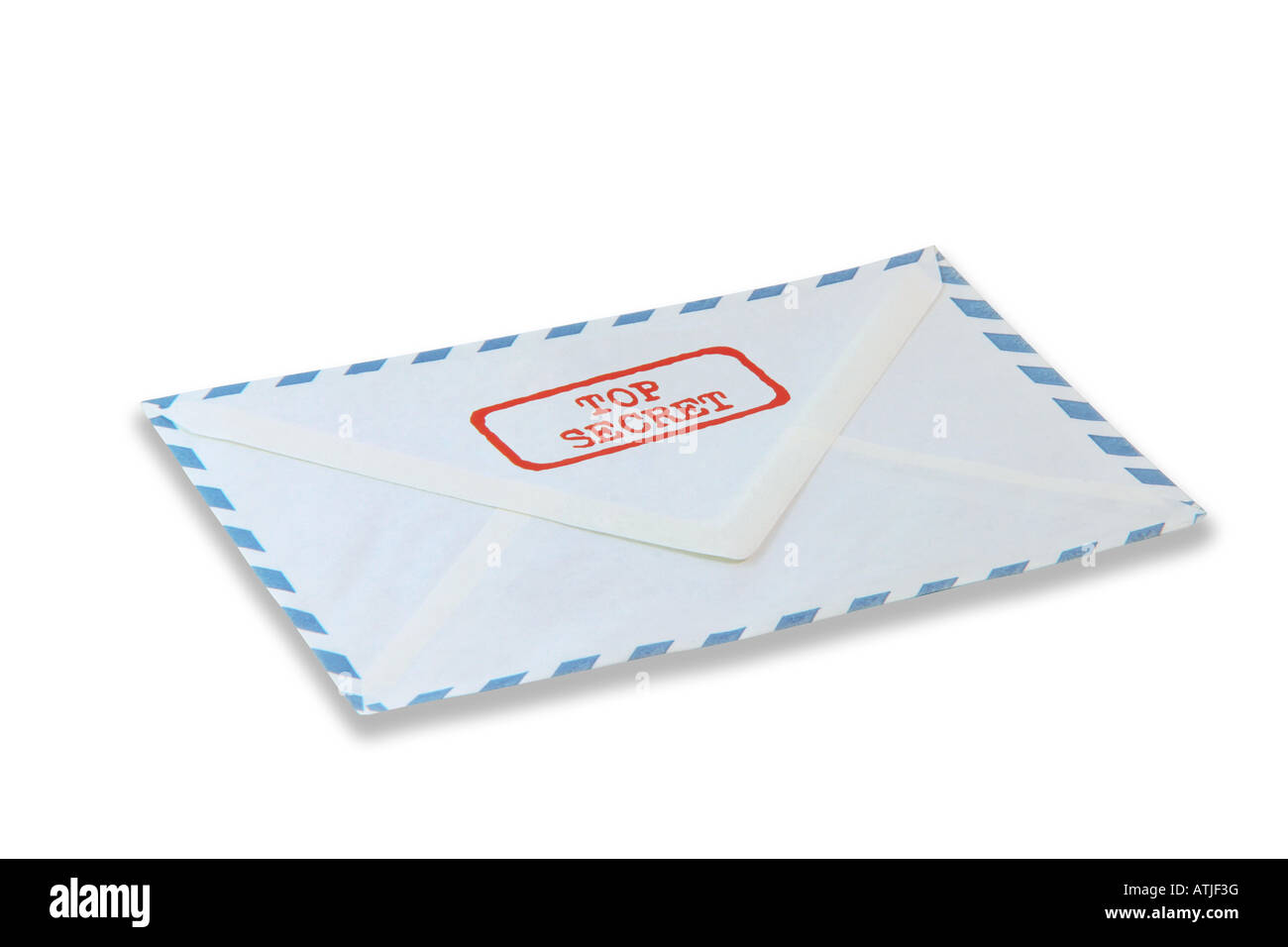 top secret mail message isolated on white background business concepts ...