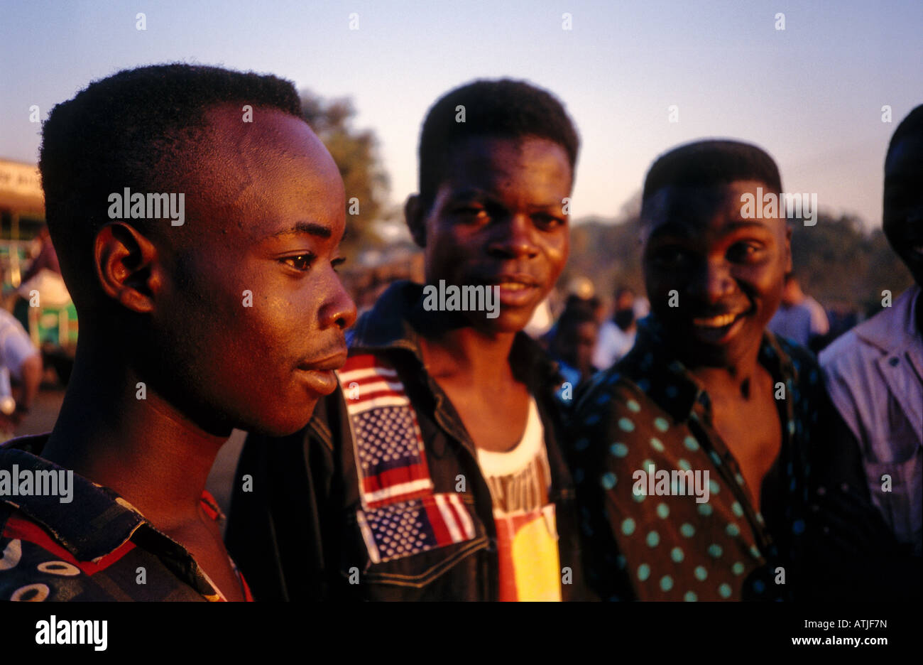 Young men in Lusaka, Zambia, Southern Africa Stock Photo - Alamy