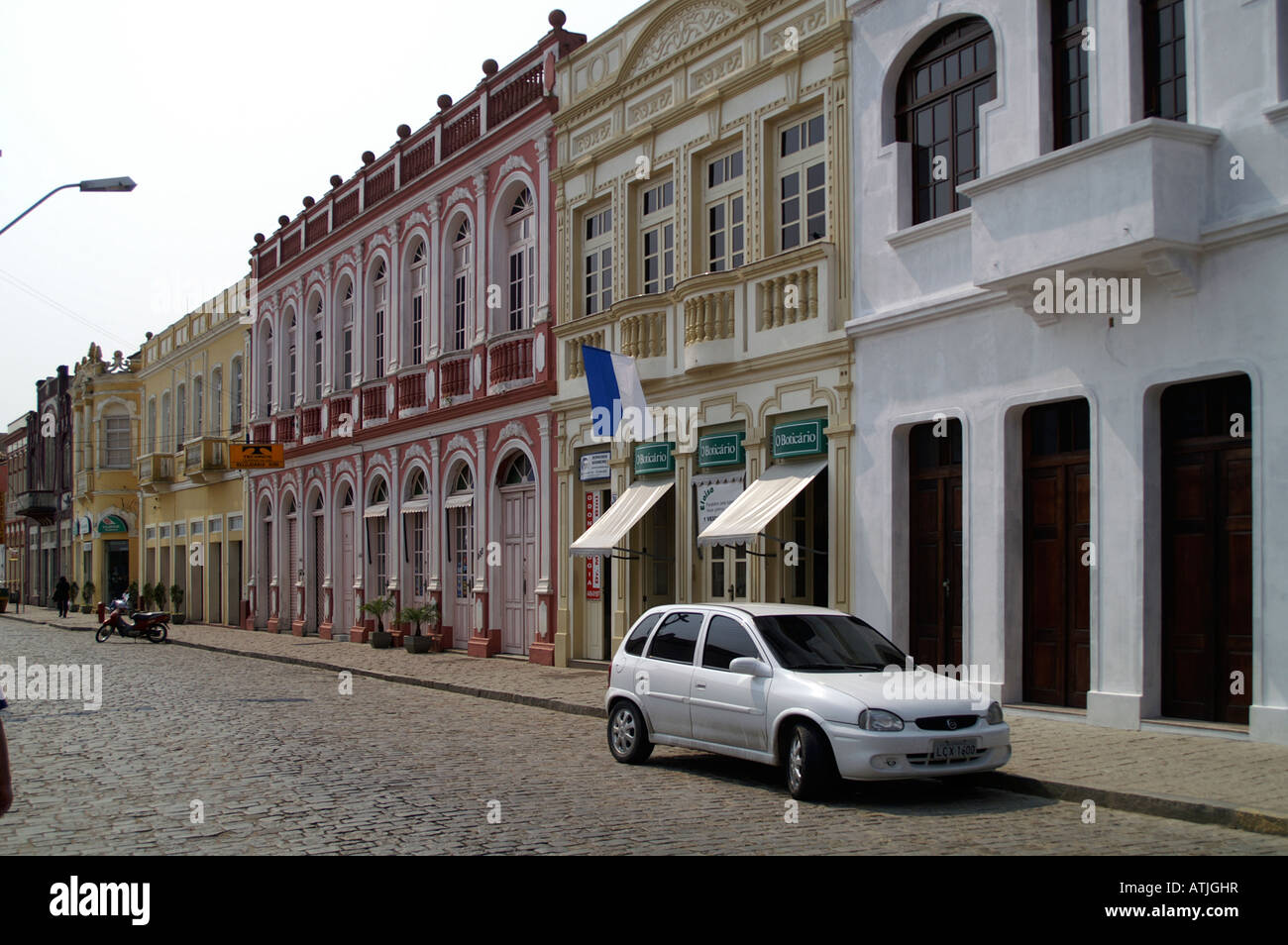Portuguese style buildings Stock Photo - Alamy