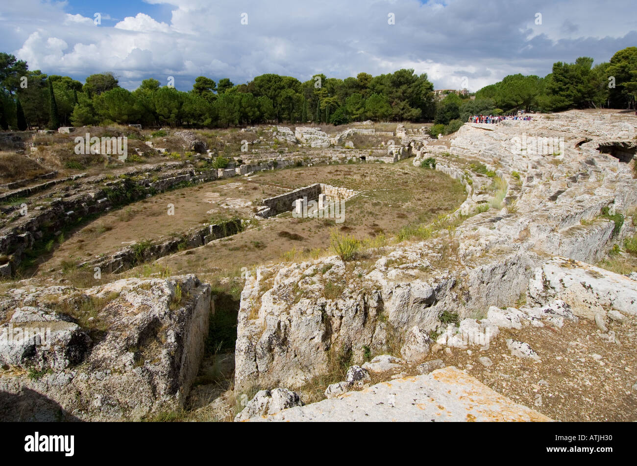 The Roman amphitheatre in Neapolis, Sicily, is one of the largest of ...
