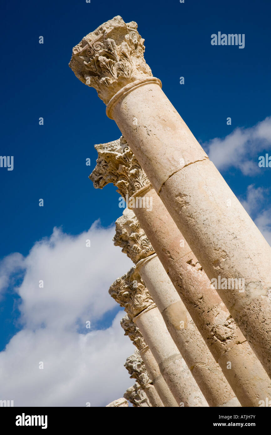 Columns, Jerash, Jordan Stock Photo - Alamy