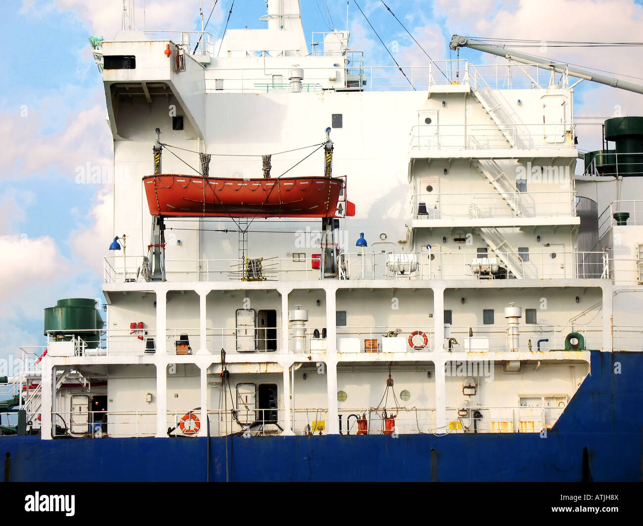 Details of a Large Ship Stock Photo - Alamy