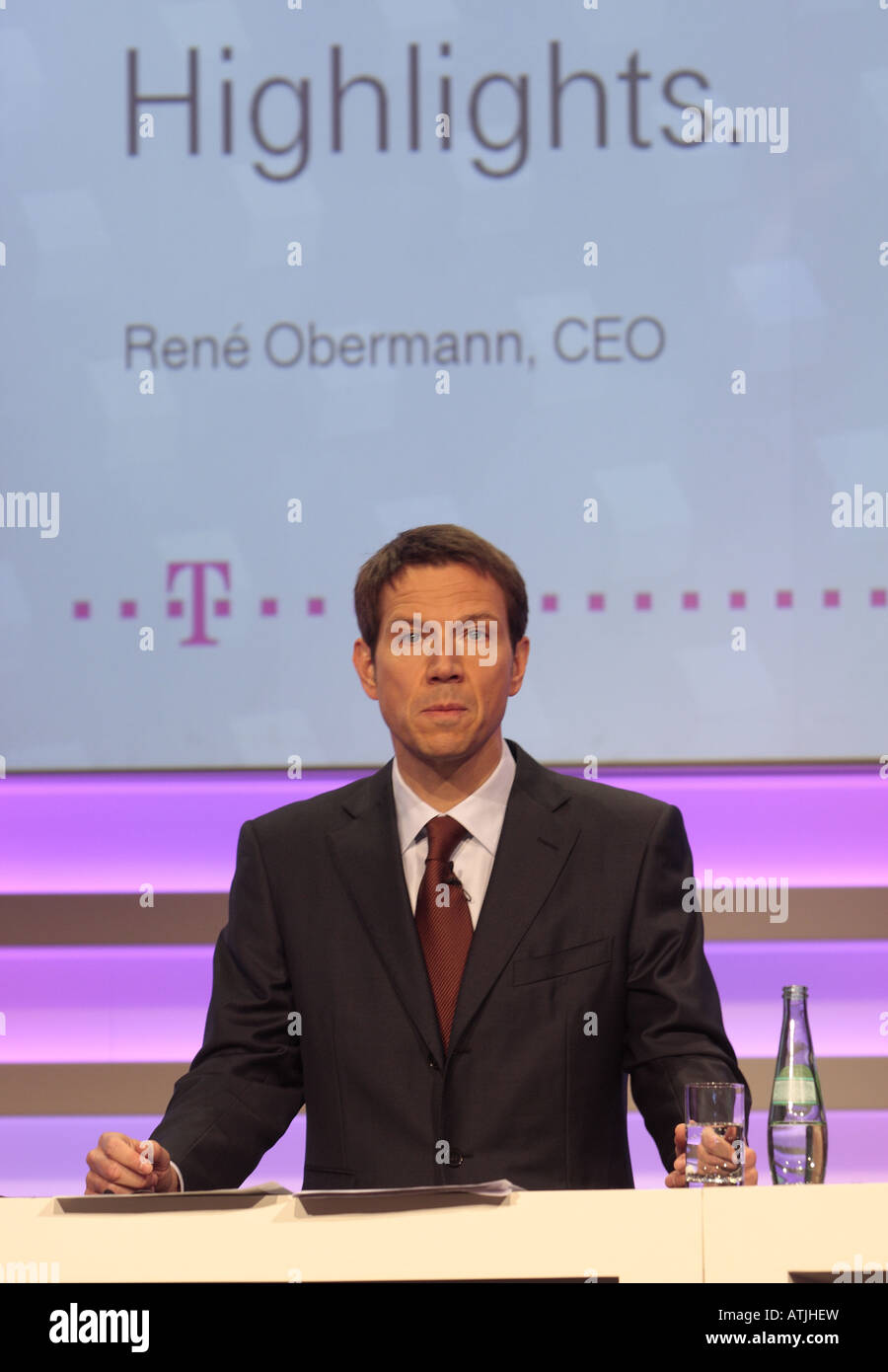 Deutsche Telekom CEO Rene Obermann Bonn Germany Stock Photo - Alamy