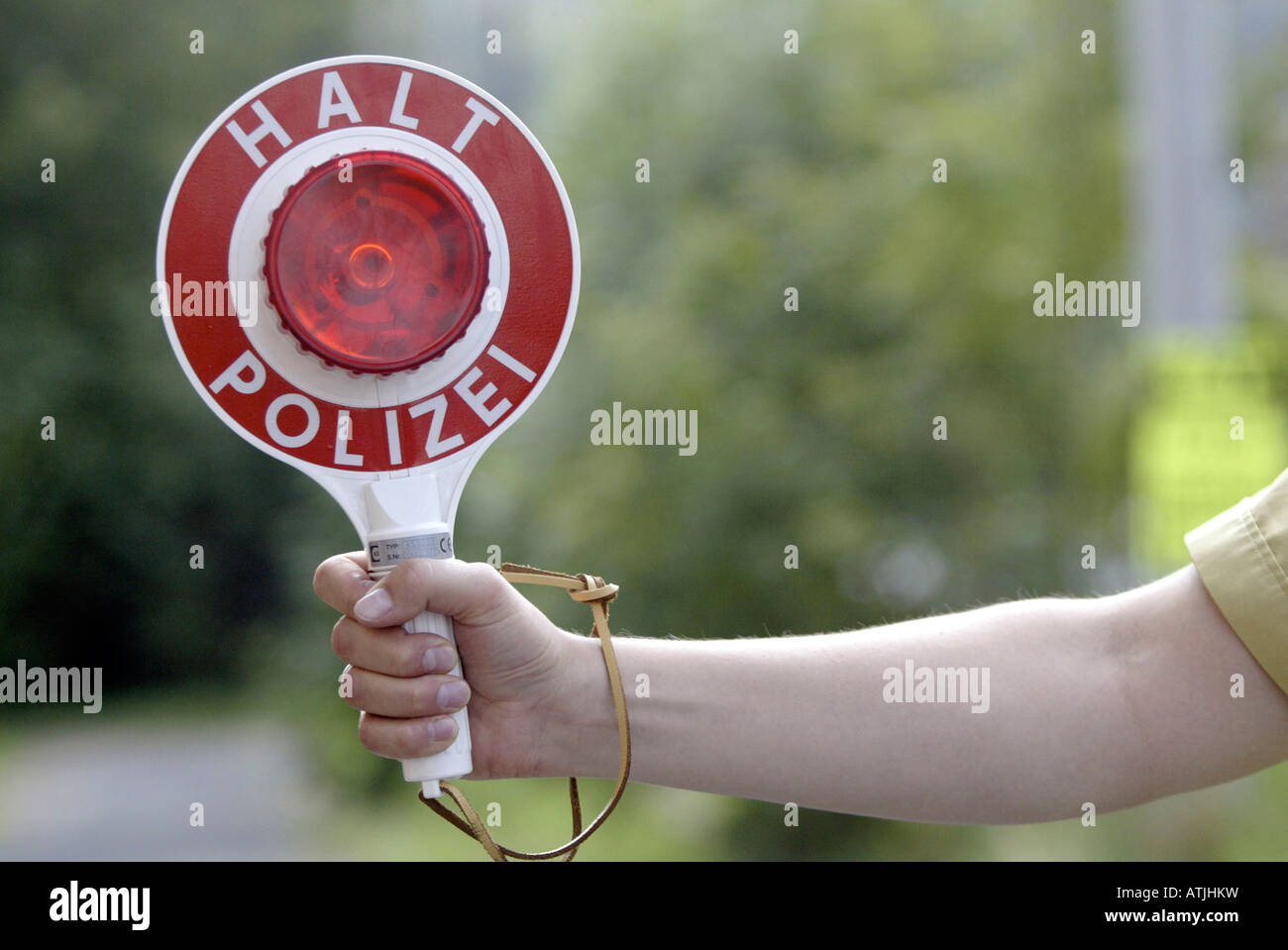 Police signalling disk hi-res stock photography and images - Alamy