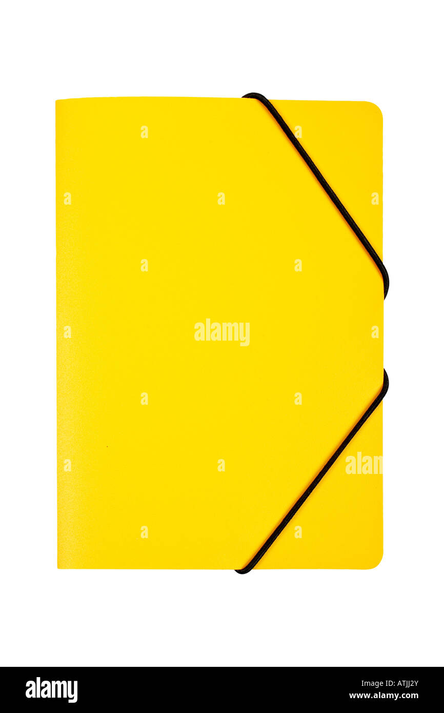 Yellow folder isolated on white background With clipping path included ...